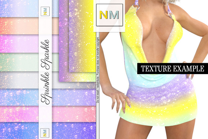 Second Life Marketplace Sprinkle Sparkle Patterns Kit 10 Seamless